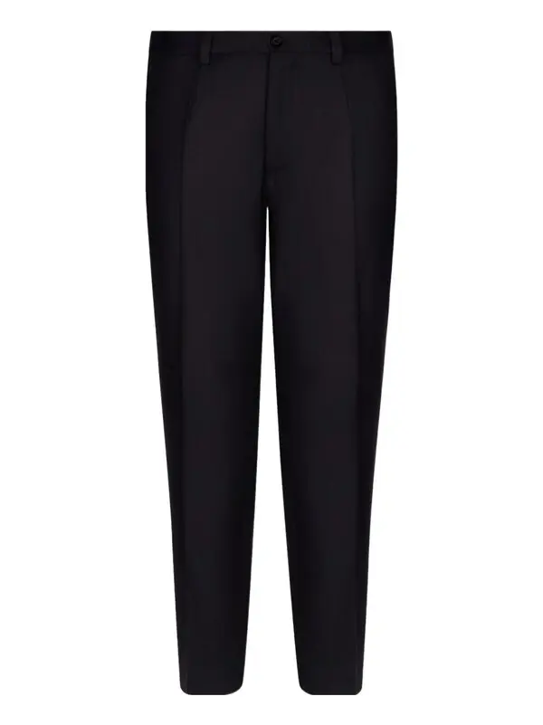 Dolce & Gabbana Straight-leg Virgin Wool Trousers - Very Dark Blue
