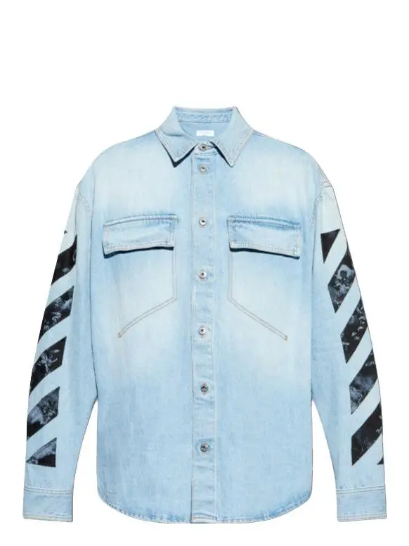 Off-White Fresco Button-up Denim Shirt - Blue