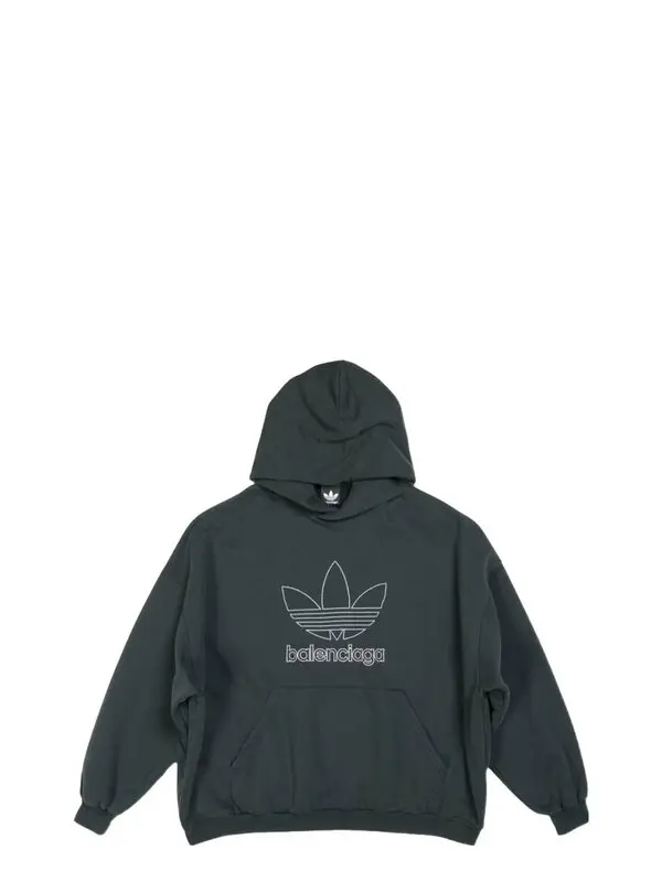 Balenciaga X Adidas Large Fit Hoodie - Black