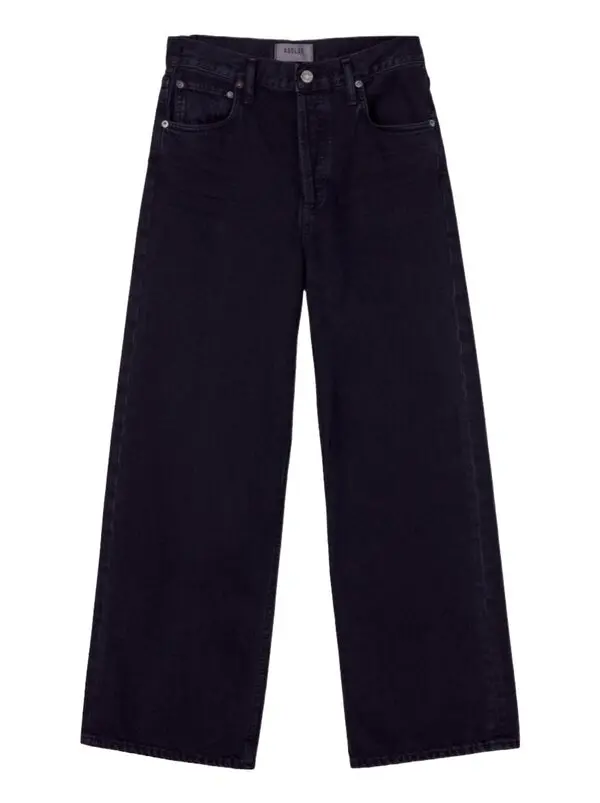 AGOLDE High-rise Wide-leg Jeans - Black