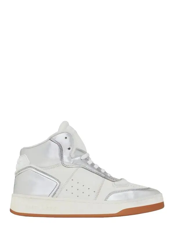 Saint Laurent Mid Top Sneakers - White
