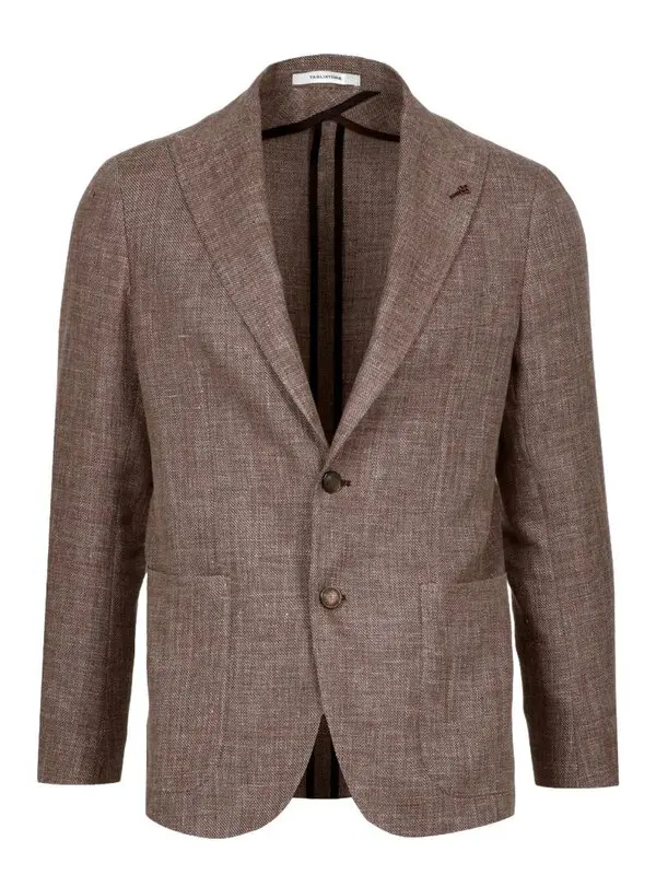 Tagliatore Long Sleeved Tailored Blazer - Brown