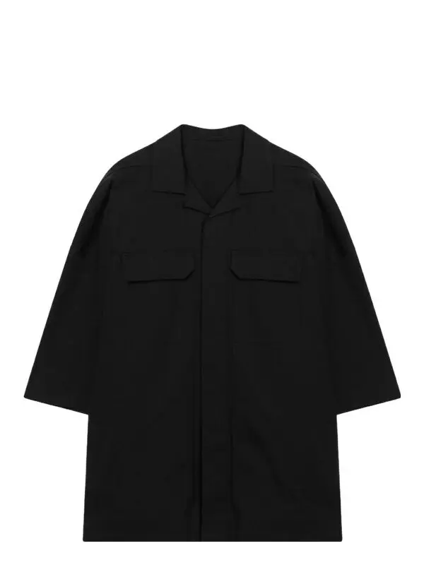 Rick Owens Pocket Detail Oversized Shirt - Black