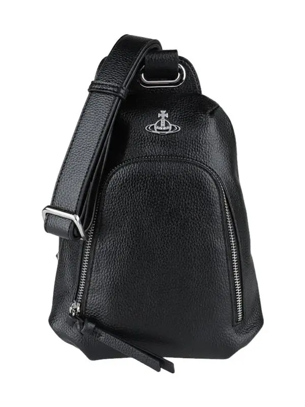 VIVIENNE WESTWOOD Orb Detail Zipped Sling Bag - Black