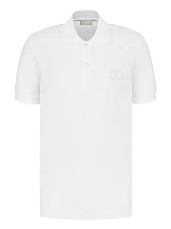 Dior Logo Polo Shirt - White