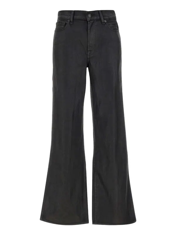 7 For All Mankind Lotta Jet Setter Flared Jeans - Black