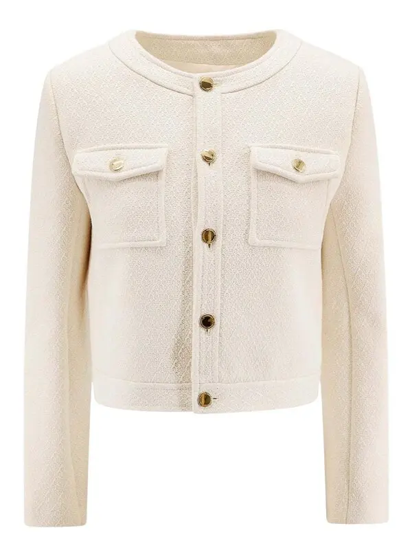 Celine Dani Jacket In Boutis Cotton - White