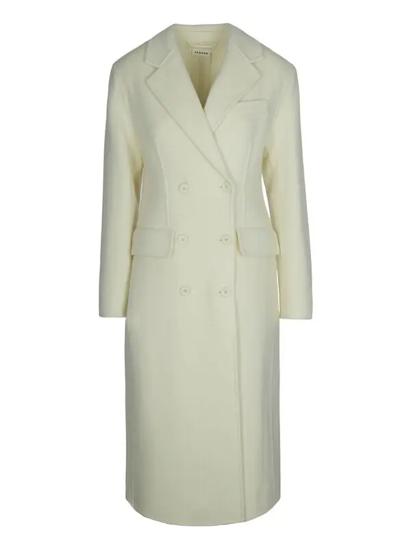 P.a.r.o.s.h Double-breasted Coat - White