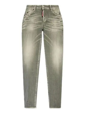 Dsquared2 Distressed Straight-leg Jeans - Gray