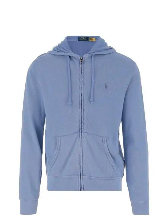 Polo Ralph Lauren Embroidered Pony Zip Hoodie - Campus Blue