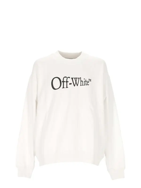 Off-White Logo Printed Crewneck Sweatshirt - White