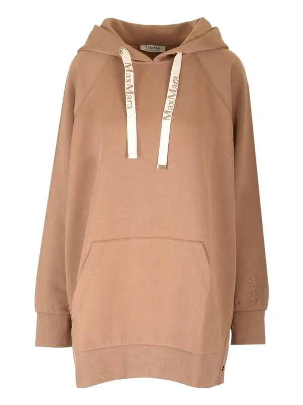 Max Mara Oversized Drawstring Hoodie - Camel