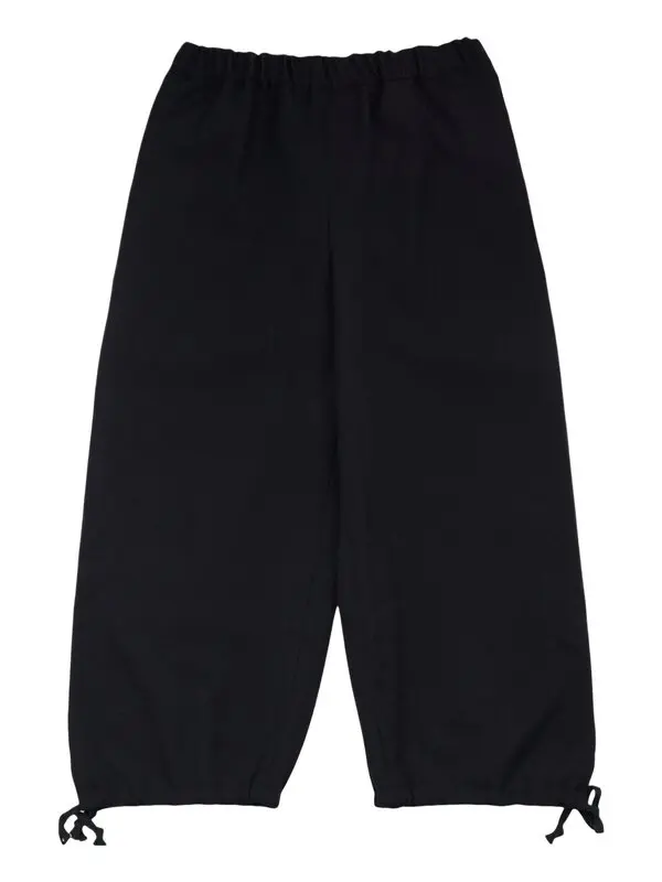 Comme Des Garçons Elasticated Waist Casual Pants - Navy Blue