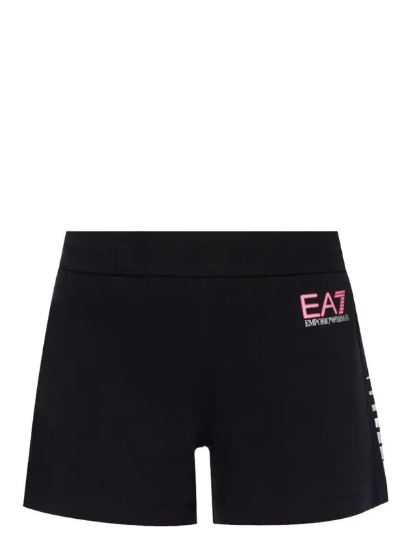 EA7 Logo Shorts - Black