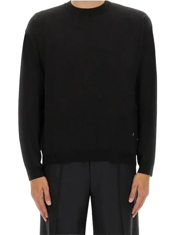 Moschino Crewneck Knitted Jumper - Black