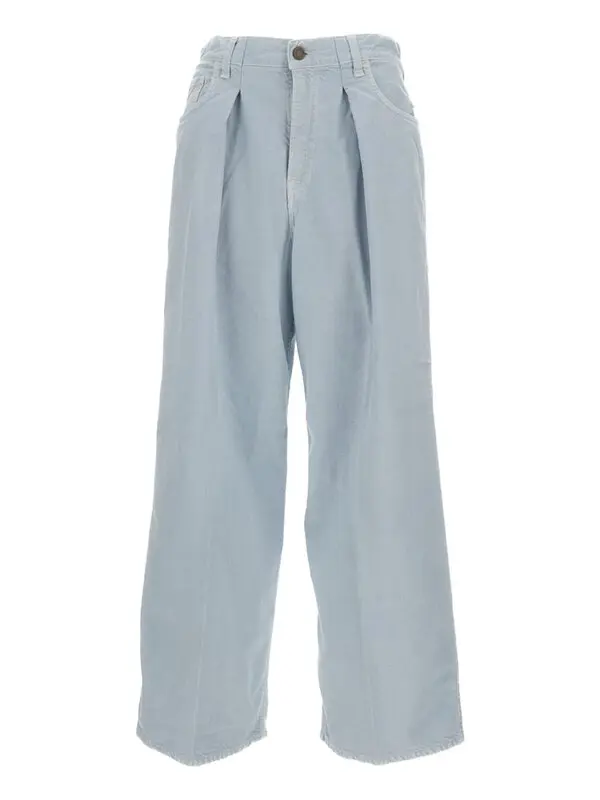 HAIKURE Pleated Wide Leg Jeans - Gray