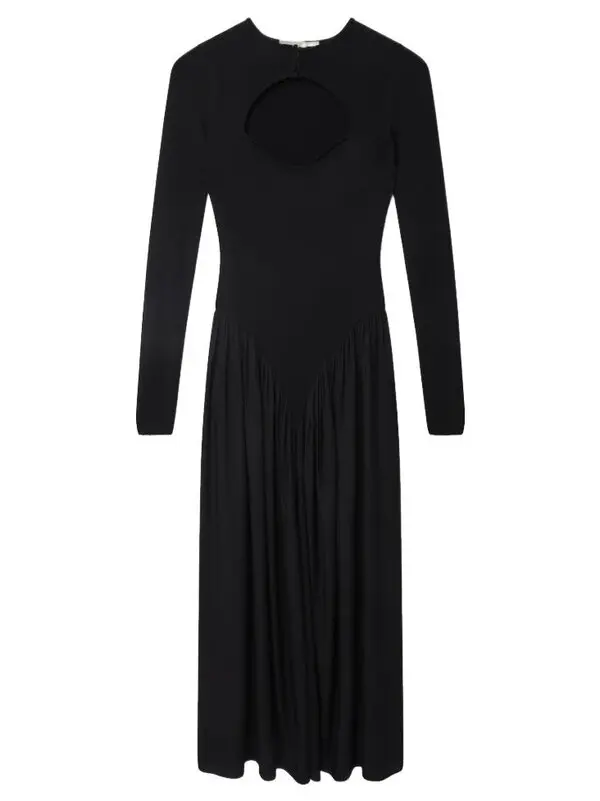 Stella McCartney Technical Shiny Knit Dress - Black