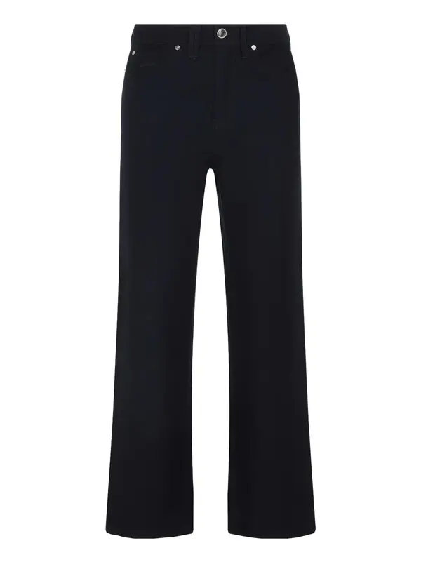 Brioni Cotton Straight-leg Trousers - Midnight Blue