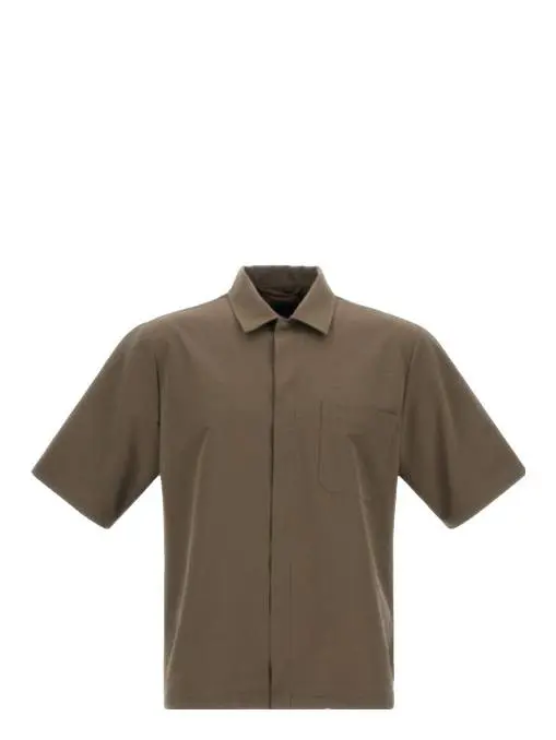 Herno Seer-crease Shirt - Brown