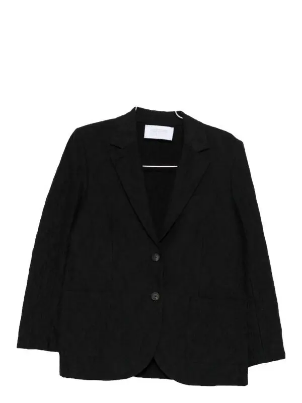 Harris Wharf London Textured Single-breasted Blazer - Black