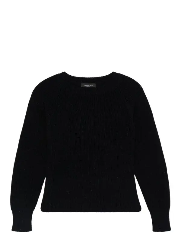 Fabiana Filippi Sequin Embellished Crew Neck Sweater - Black