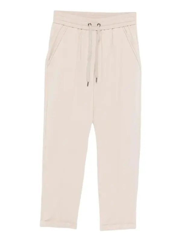 Brunello Cucinelli Track Pants With Drawstring Waist - Nude