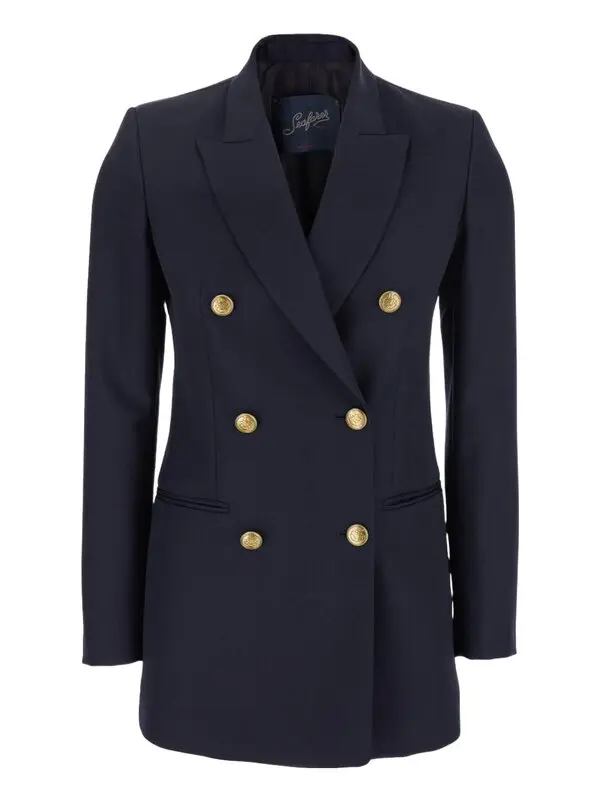 THE SEAFARER Betty Double-breasted Blazer - Blue