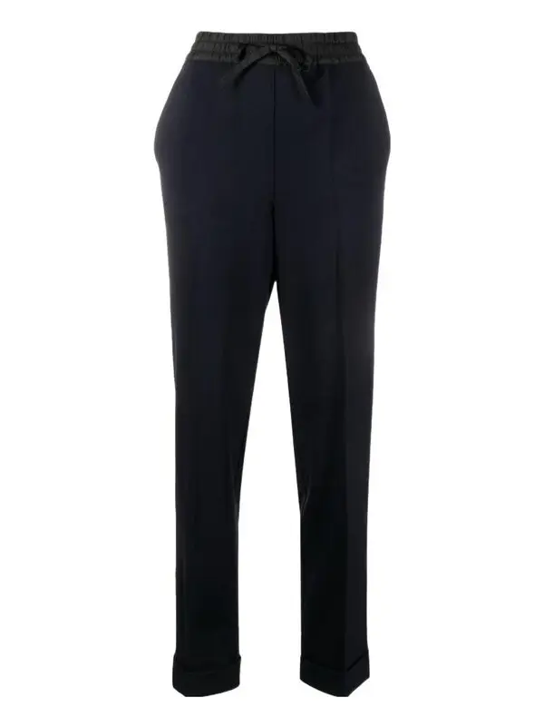 P.a.r.o.s.h Mid-rise Straight-leg Trousers - Black