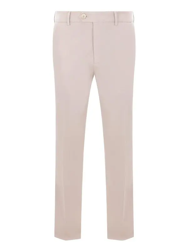 Brunello Cucinelli Italian-fit Gabardine Trousers - Beige
