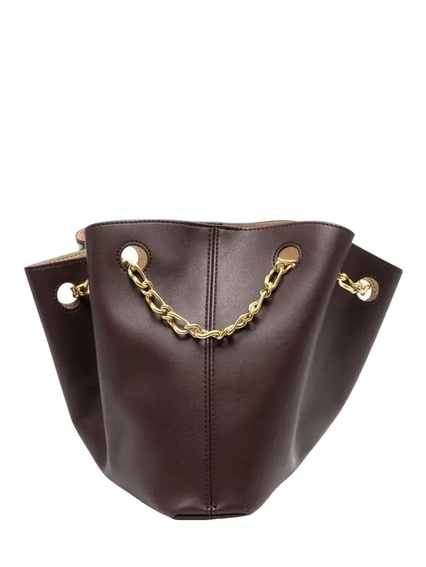 Nanushka Chain Linked Open-top Tote Bag - Brown
