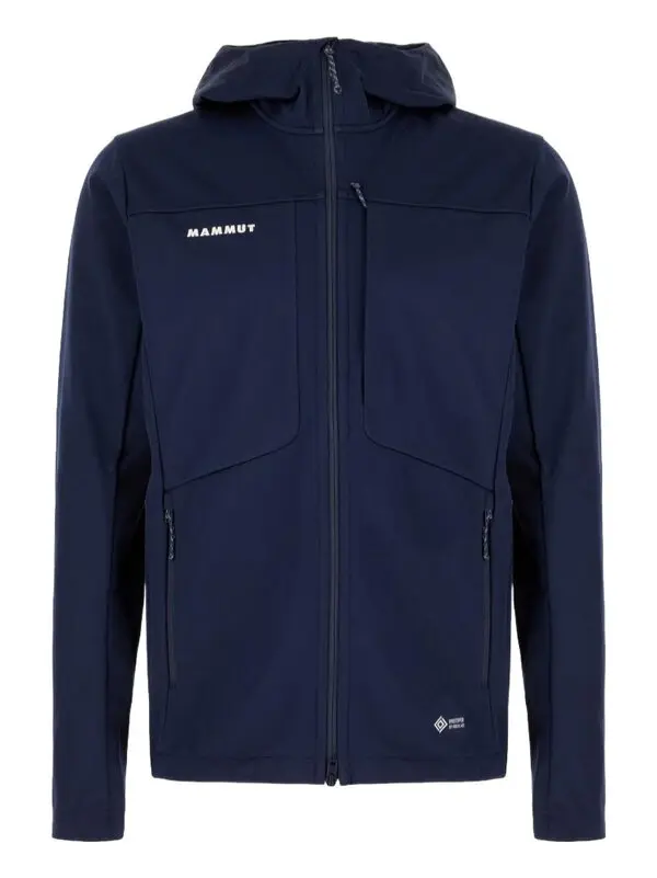 MAMMUT Hooded Zip-up Jacket - Black