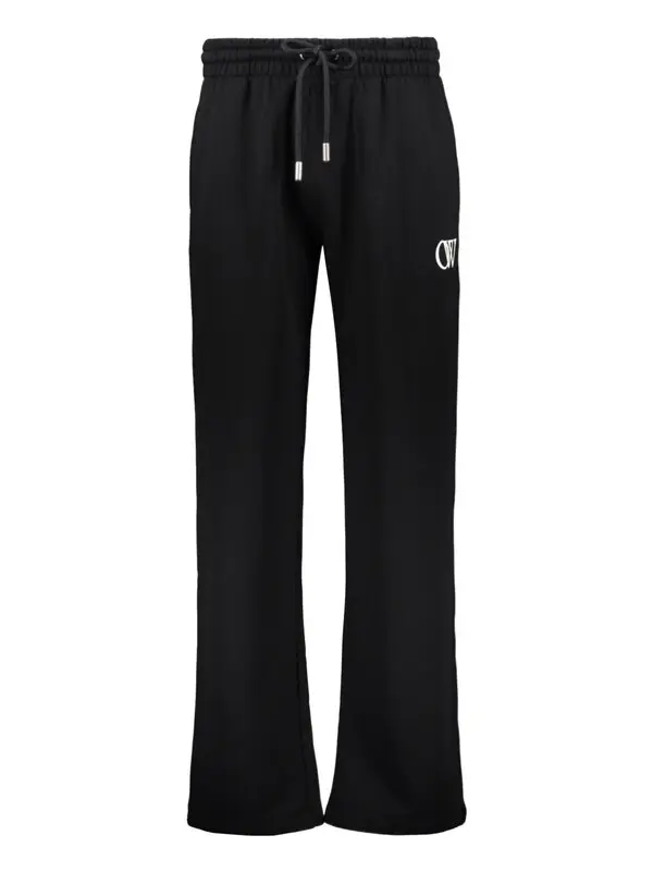 Off-White Logo Straight-leg Pants - Black