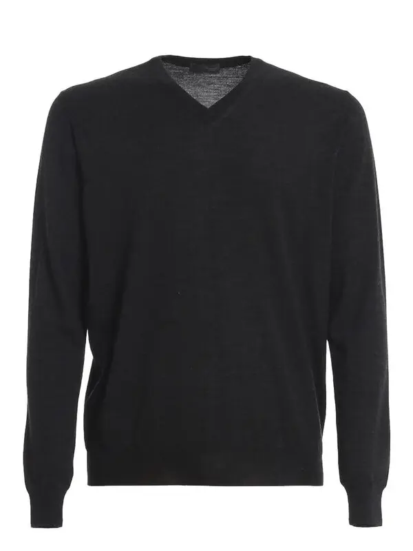DRUMOHR V-neck Knitted Jumper - Black