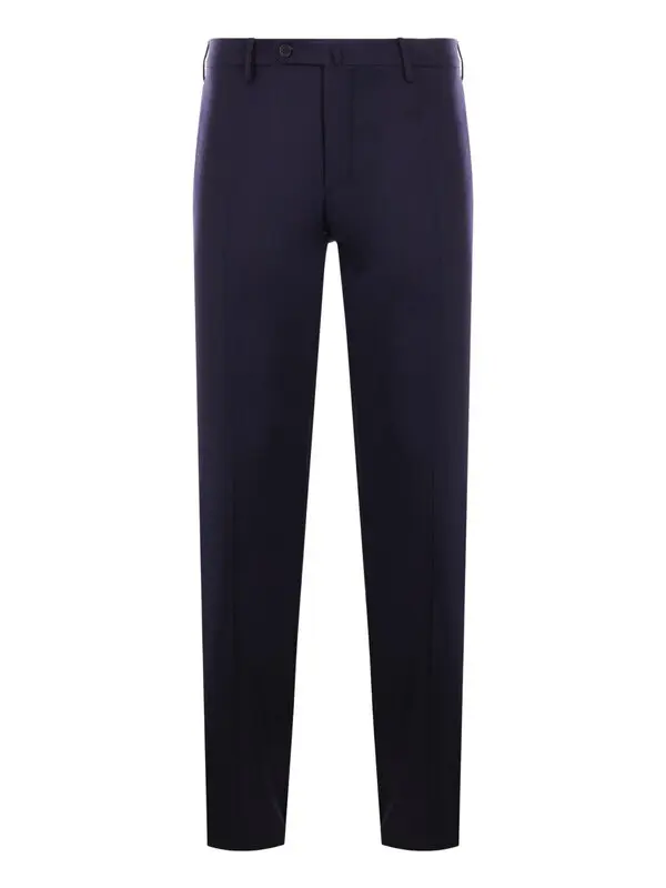 Incotex Virgin Wool Tailored Trousers - Black