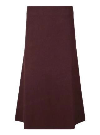 JIL SANDER Back-zip Midi Skirt - Red