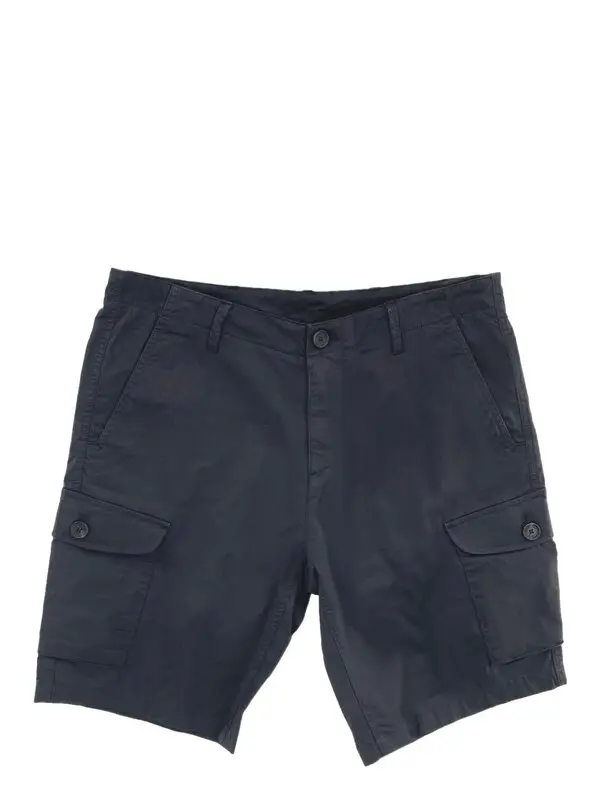 Emporio Armani Logo Decal Cargo Shorts - Black