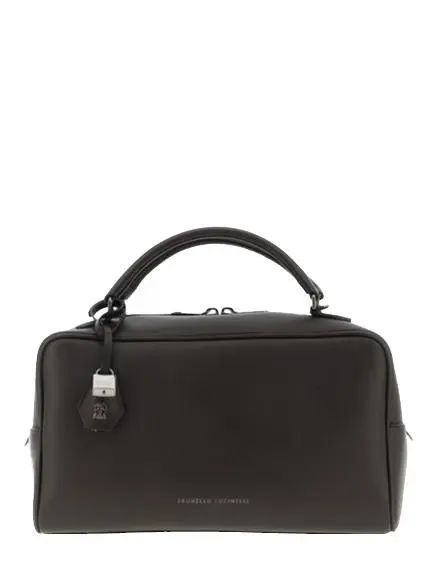 Brunello Cucinelli Boston Explorer Tote Bag - Black