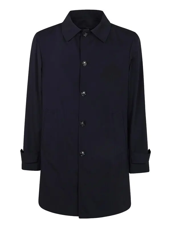 BARBA NAPOLI Long Sleeve Casual Jacket - Blue