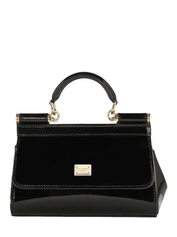 Dolce & Gabbana Sicily Foldover Crossbody Bag - Black
