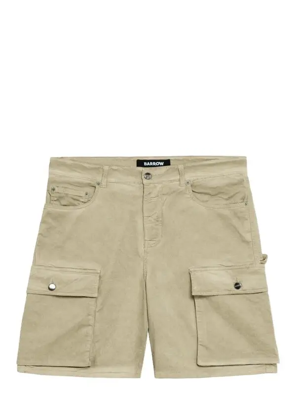 BARROW Cargo Shorts With Logo Detail - Sabbia/sand