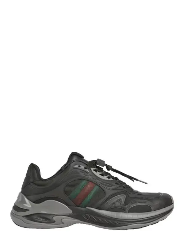Gucci 2.0 Sneakers With Padded Web Eva Rubber Sole - Black