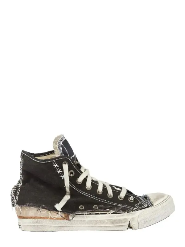 MAISON MARGIELA Distressed High Top Sneakers - Black