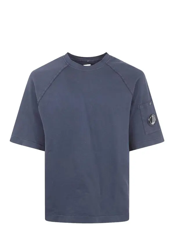 C.P. COMPANY Lens Short Sleeve T-shirt - Blue