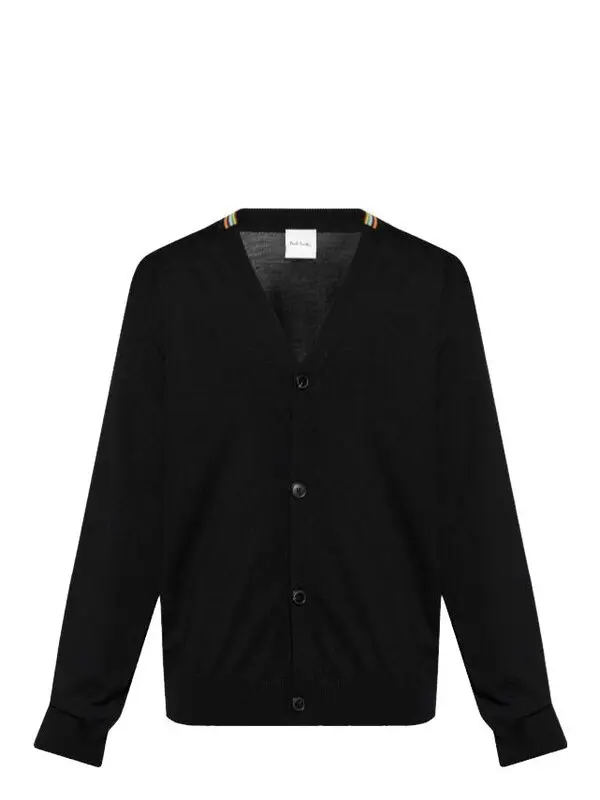 Paul Smith Signature Stripe Cardigan - Black