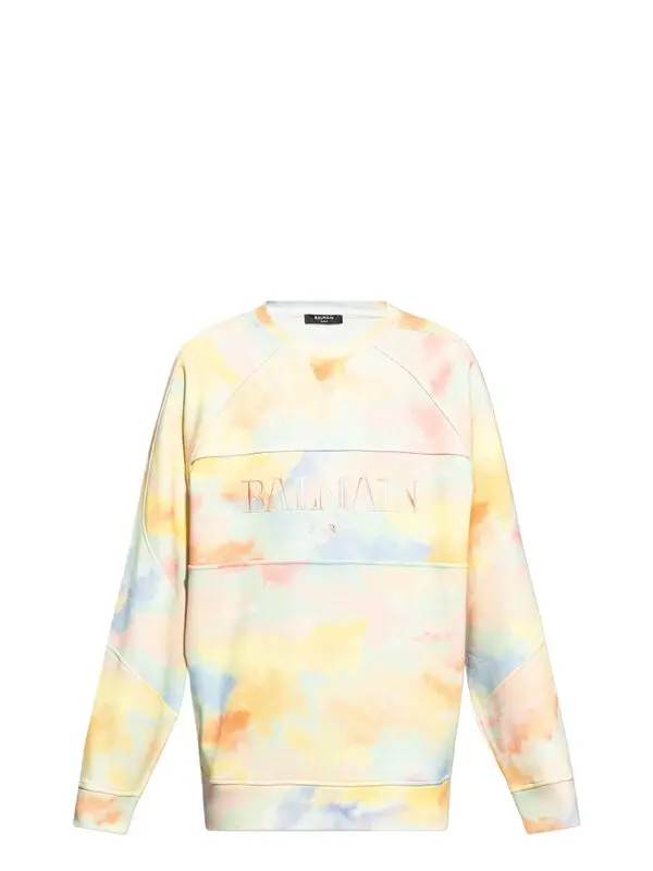 Balmain Tie-dye Crewneck Sweatshirt - Nude