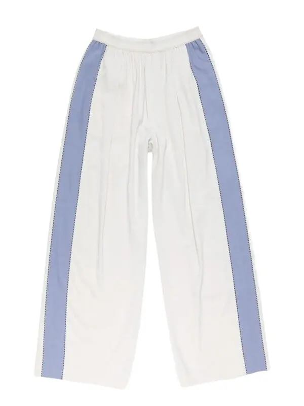 Acne Studios Elasticated Waist Pants With Contrasting Panels - White