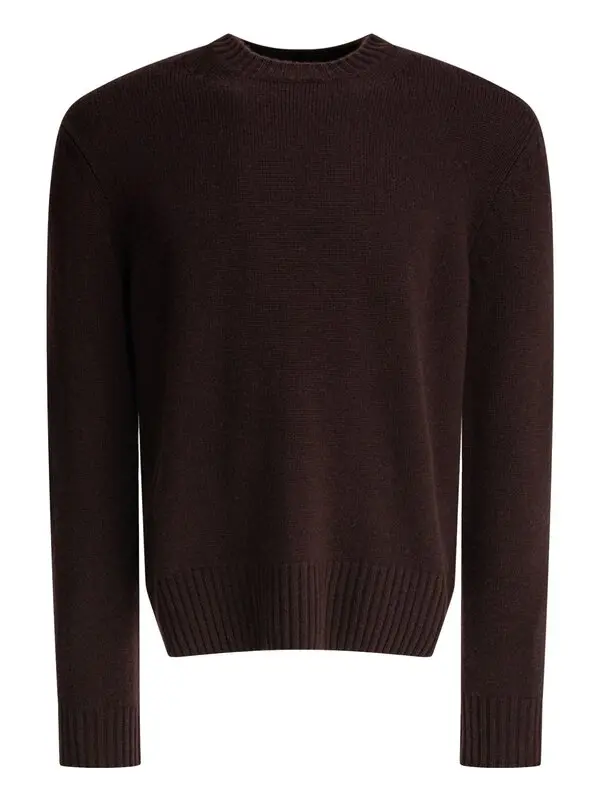 TOM FORD Long-sleeved Crewneck Jumper - Brown