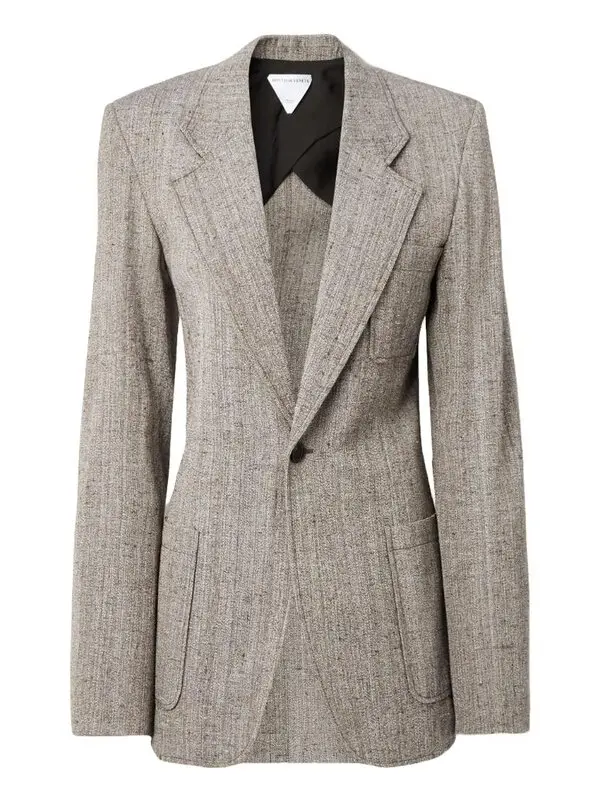 Bottega Veneta Single Breasted Blazer - Gray