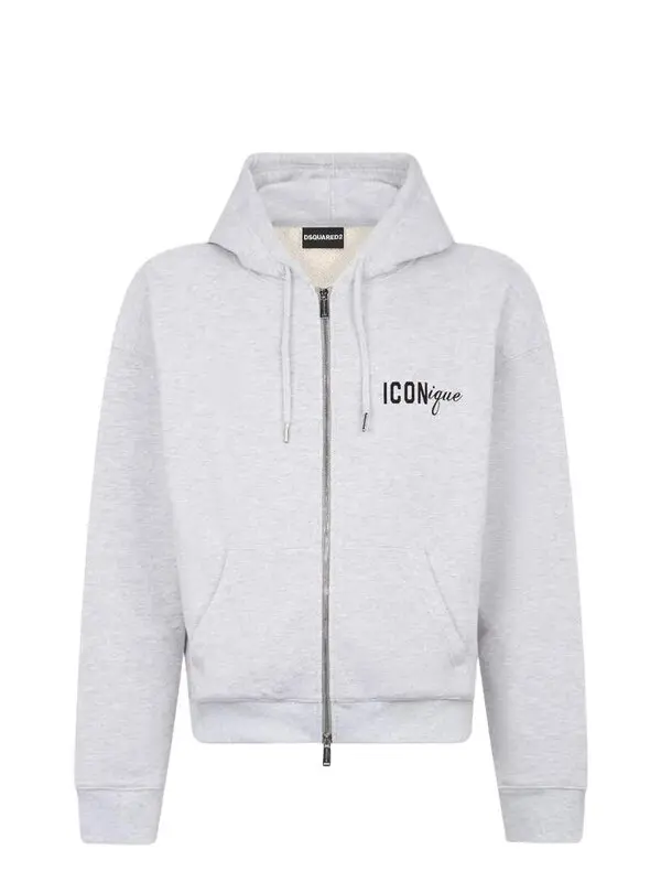 Dsquared2 Iconique Zip Hoodie - Grey