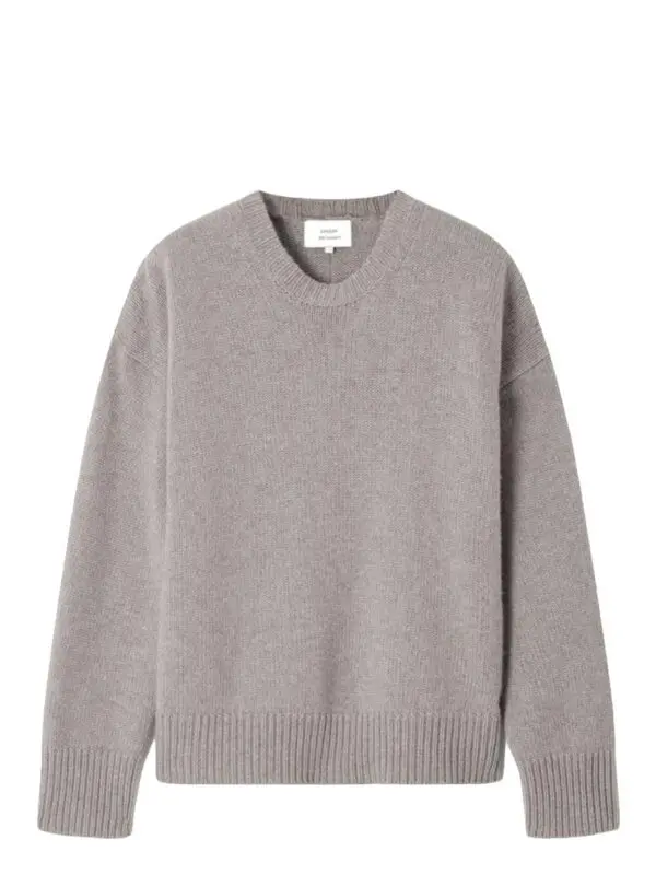 Loulou De Saison Pia Cashmere Crew Neck Sweater - Stone
